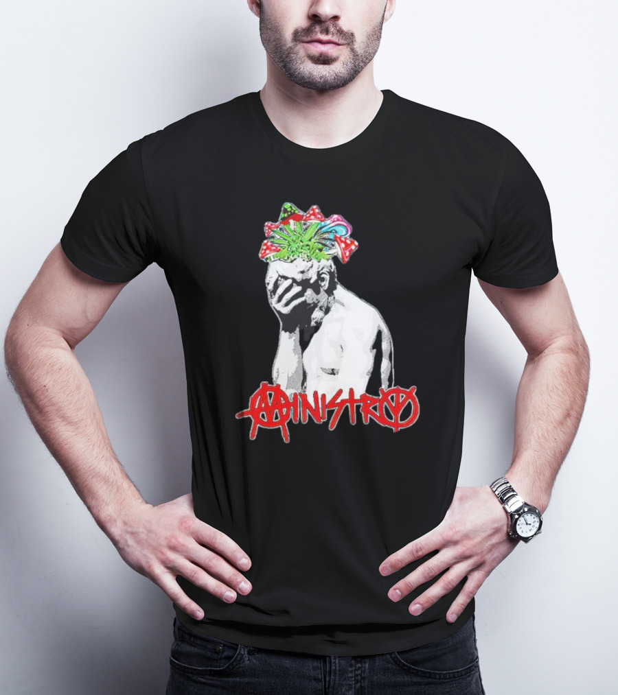 Ministry Anarchy Statue Psychedelic Mushrooms T-Shirt