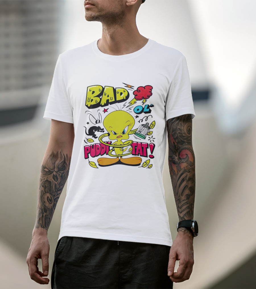 Tweety Bad Ol Puddy Tat T-Shirt