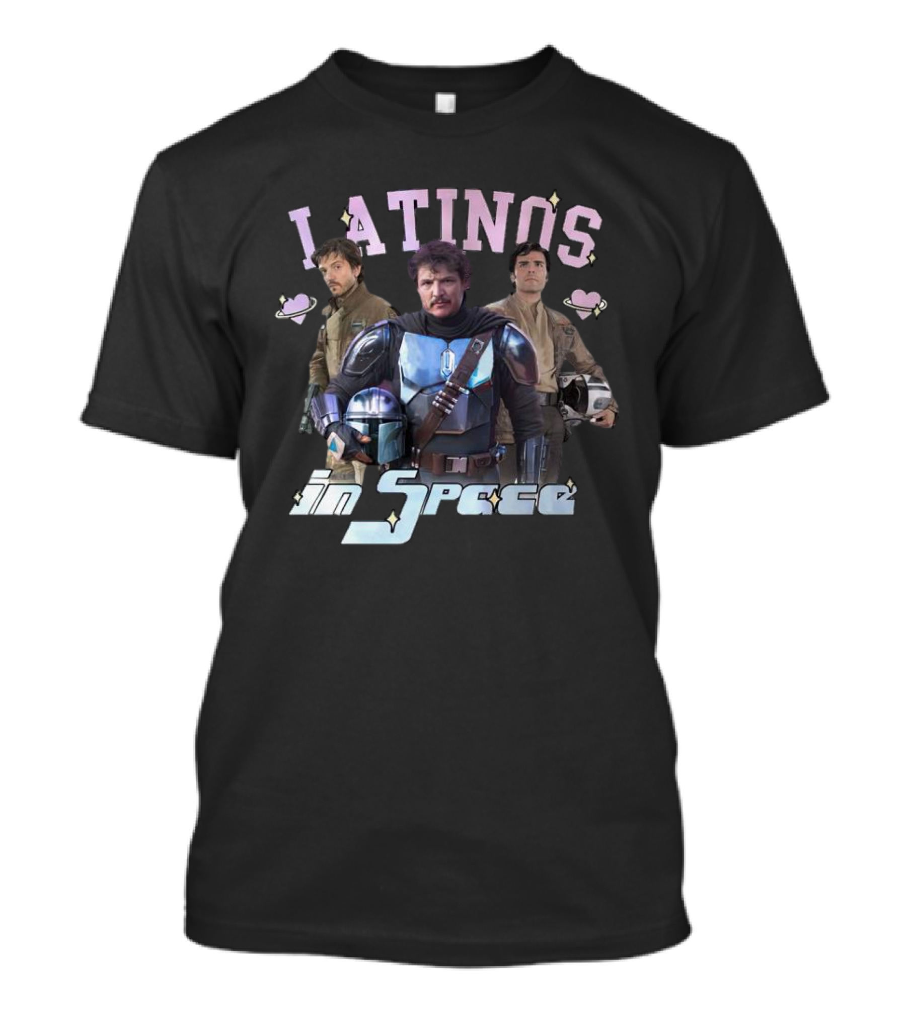 Latinos In Space Star Wars Characters Iconic T-Shirt