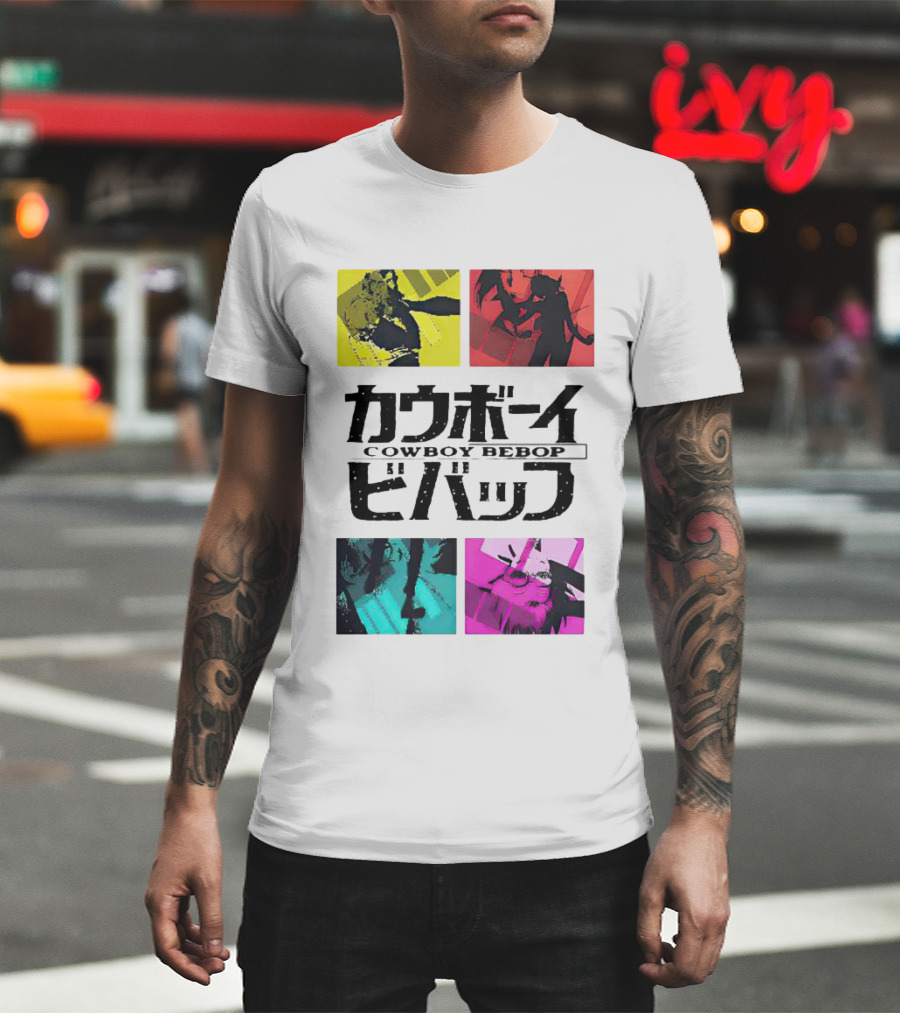 Augmented Reality Cowboy Bebop Iconic Anime Montage T-Shirt