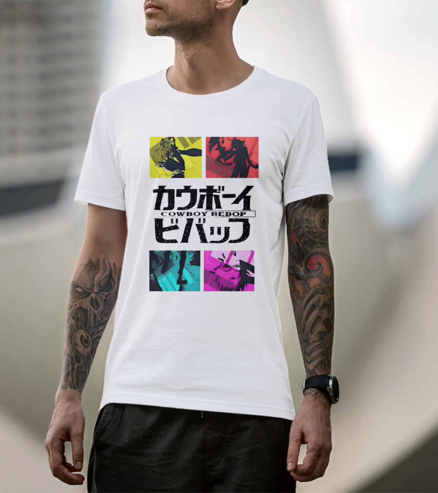 Augmented Reality Cowboy Bebop Iconic Anime Montage T-Shirt