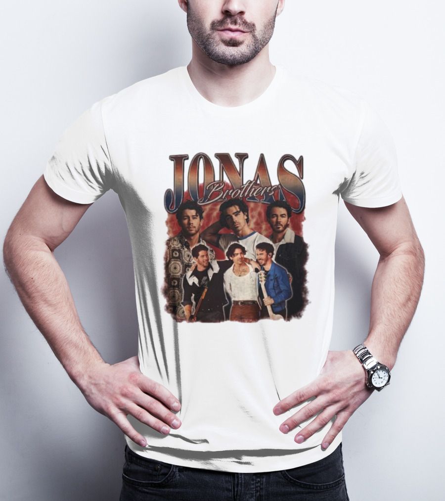 Jonas Brothers Vintage Collage Style Retro Photography T-Shirt