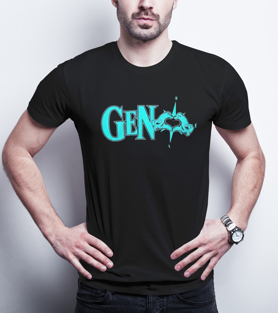 Geno Love Compass With Heartful Hands T-Shirt