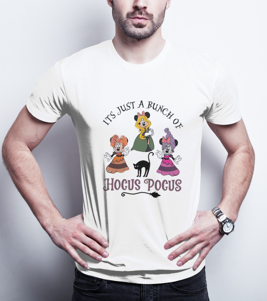 It's Just A Bunch Of Hocus Pocus Minnie Mouse Halloween Magic T-Shirt