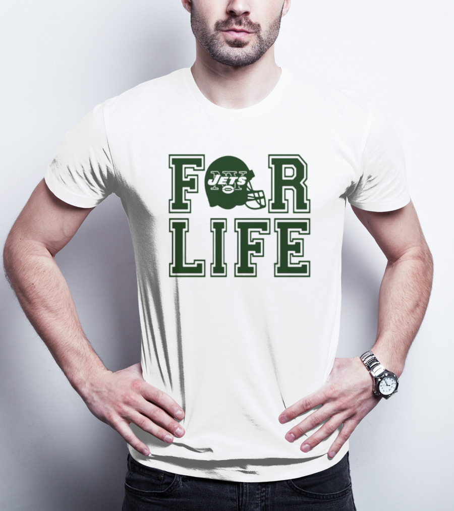 New York Jets Helmet For Life T-Shirt