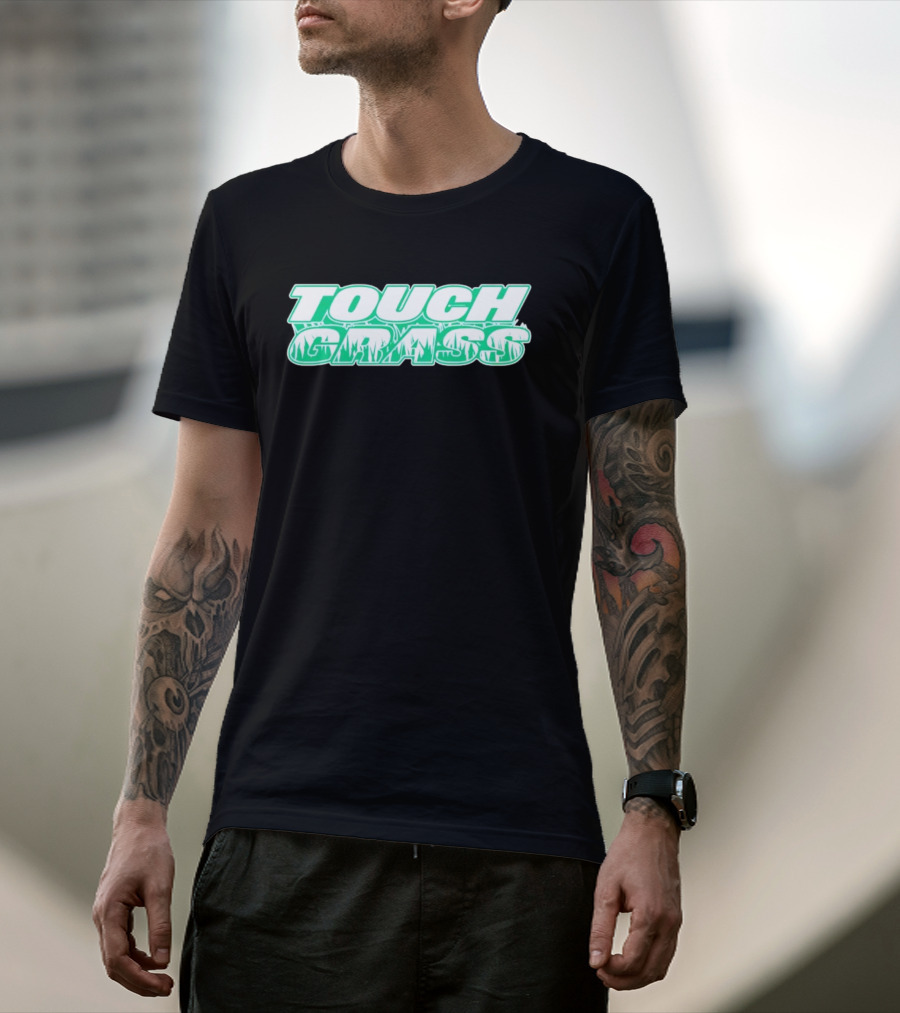 TOUCH GRASS Green Nature Aesthetic T-Shirt