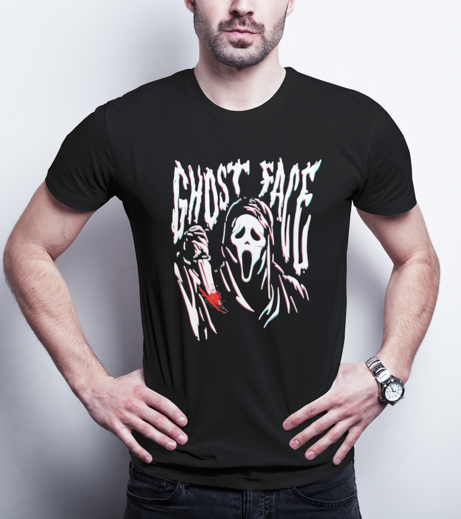 Ghost Face Bloody Knife Scream T-Shirt