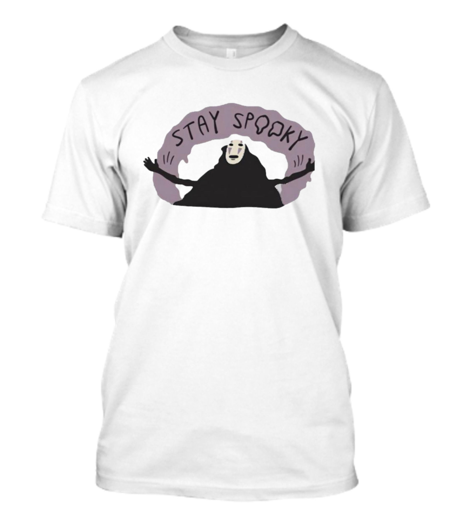 Stay Spooky Faceless Halloween Ghostly Aura T-Shirt