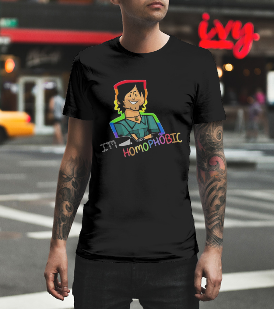 I'm Homophobic Total Drama Island Rainbow Character T-Shirt