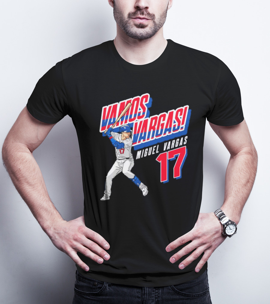 Vamos Vargas Miguel Vargas #17 Baseball Player Iconic T-Shirt