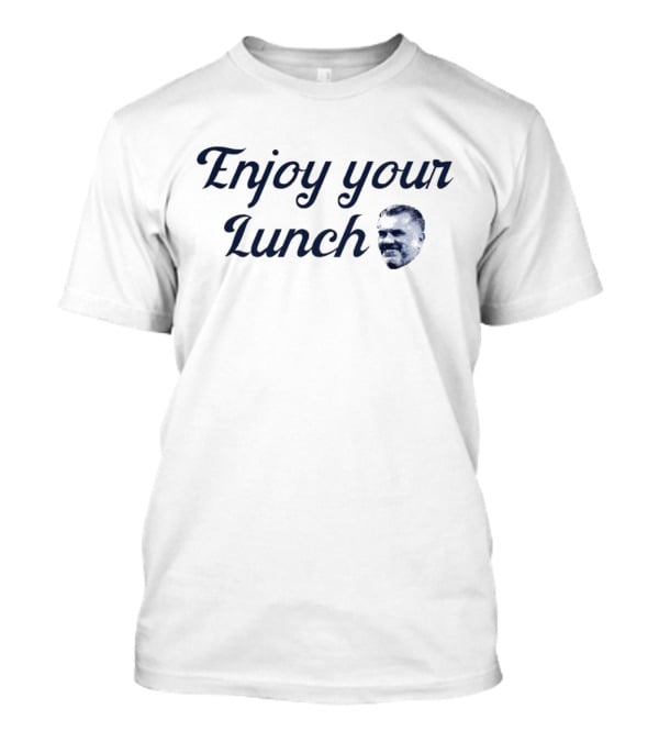 Enjoy Your Lunch Ange Postecoglou Face T-Shirt