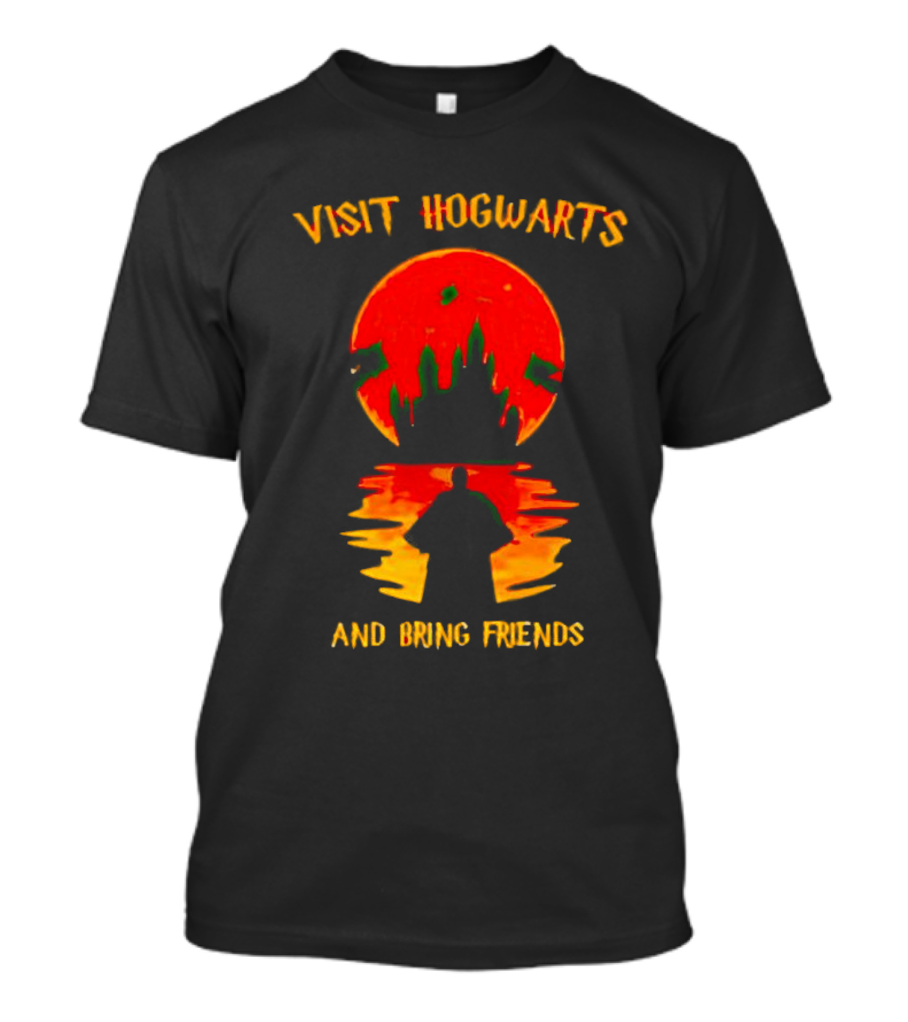 Visit Hogwarts And Bring Friends With Spooky Halloween Shadows T-Shirt
