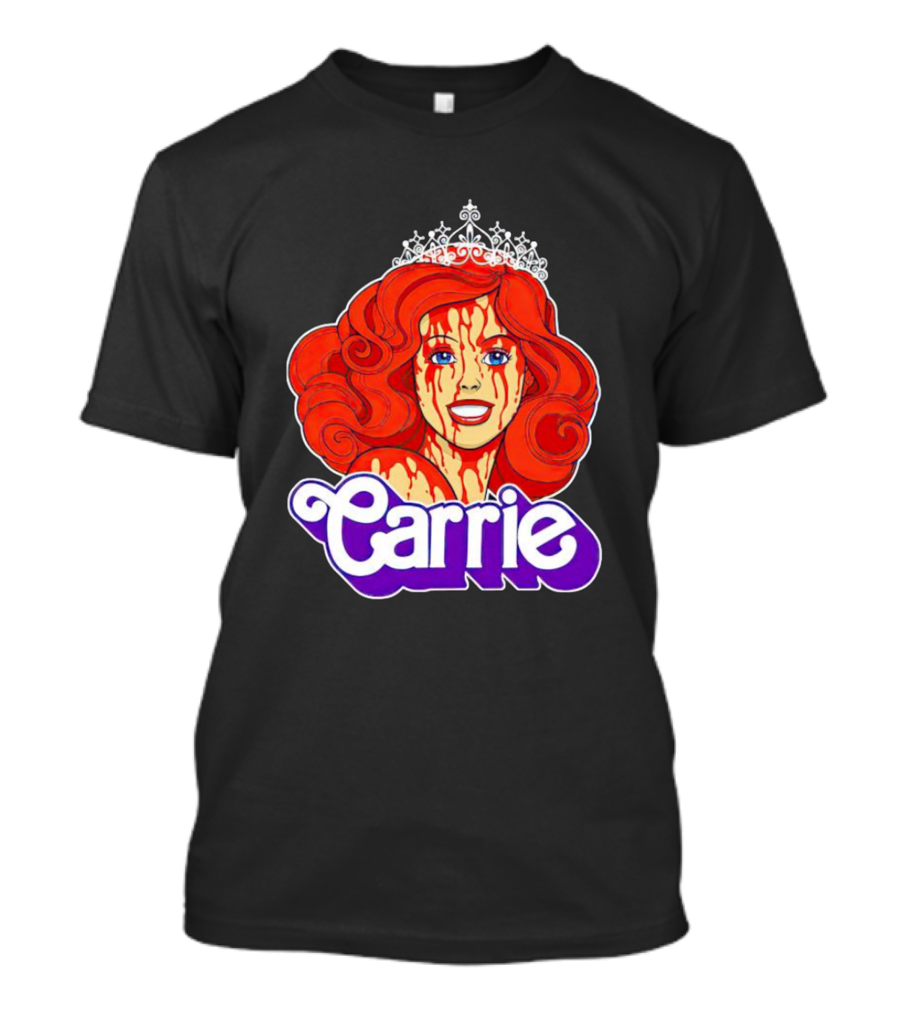 Carrie Blood-soaked Princess Barbie Queen T-Shirt