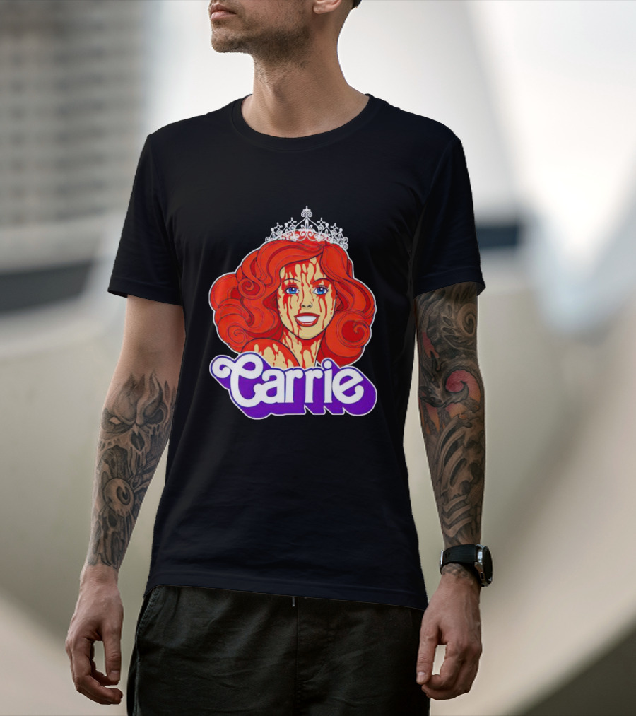 Carrie Blood-soaked Princess Barbie Queen T-Shirt