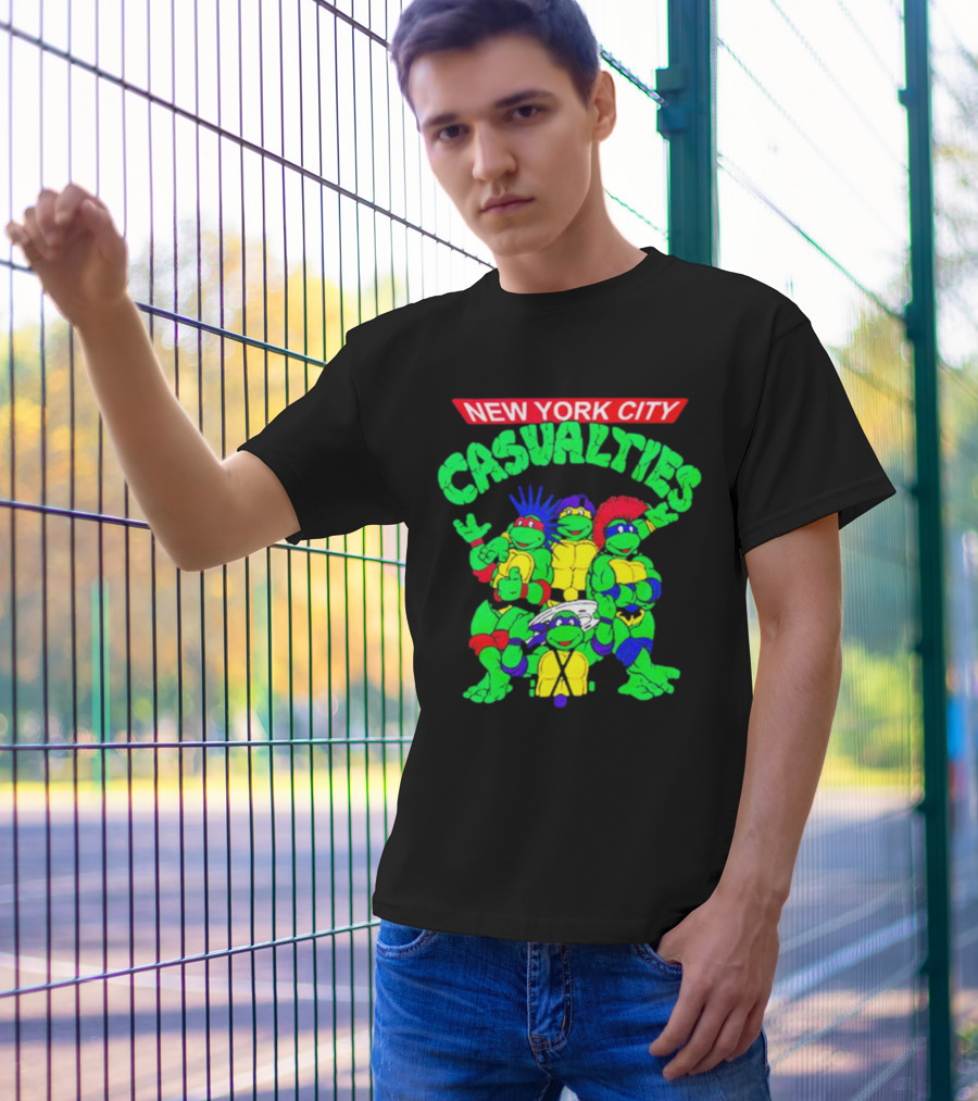 New York City The Casualties Ninja Turtles Crossover T-Shirt