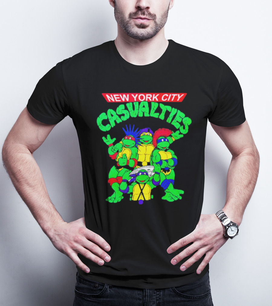New York City The Casualties Ninja Turtles Crossover T-Shirt