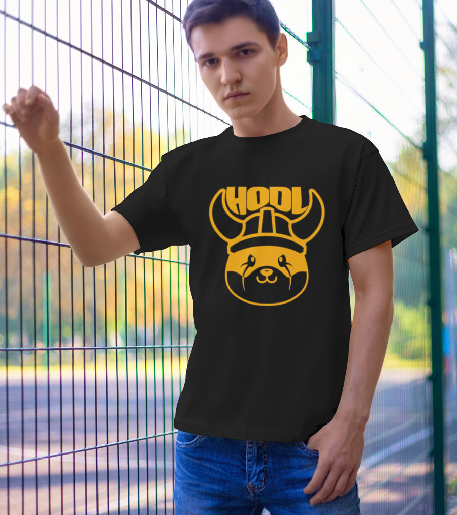 Floki Inu Hodl Viking Helmet T-Shirt