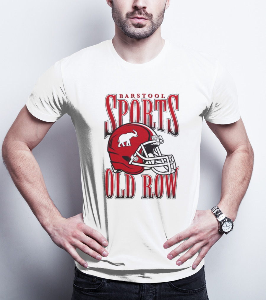 Old Row Elephant Football Helmet T-Shirt