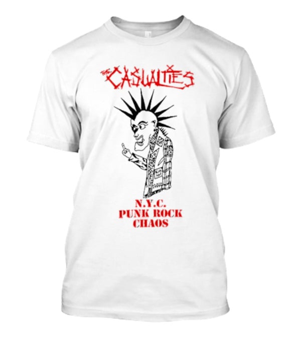 The Casualties NYC Punk Rock Chaos Mohawk T-Shirt