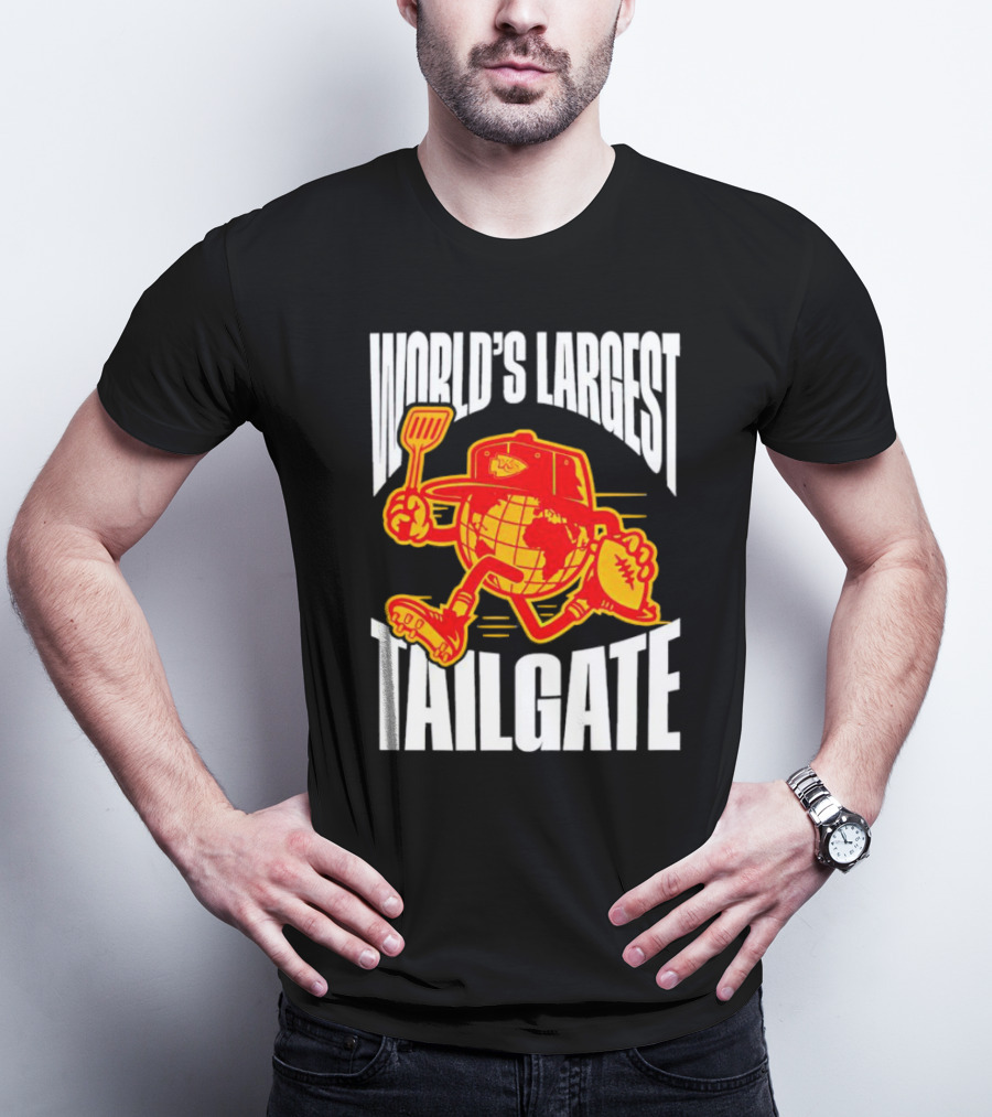 Kansas City Chiefs World's Largest Tailgate Football Grilling T-Shirt