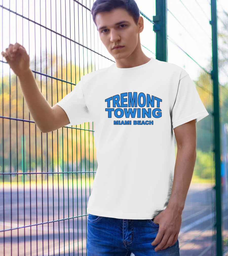 Tremont Towing Miami Beach Blue T-Shirt