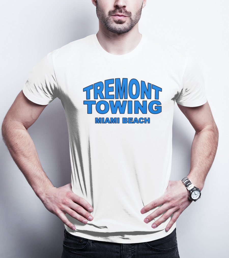 Tremont Towing Miami Beach Blue T-Shirt