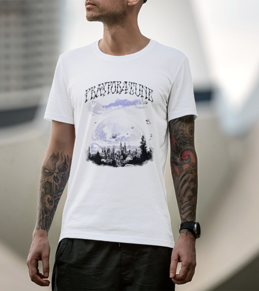 PrayFor4Tune Cosmic Landscape Bliss New T-Shirt