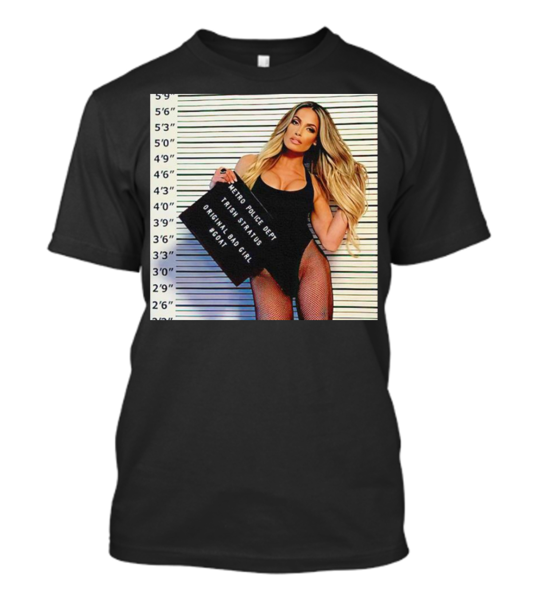 Trish Stratus Metro Police Dept Original Bad Girl GOAT T-Shirt