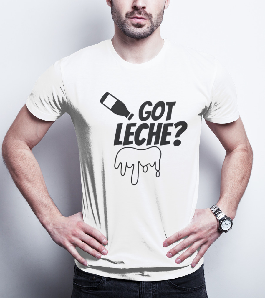 Got Leche Milk Bottle Dripping Illustration Gabby B T-Shirt
