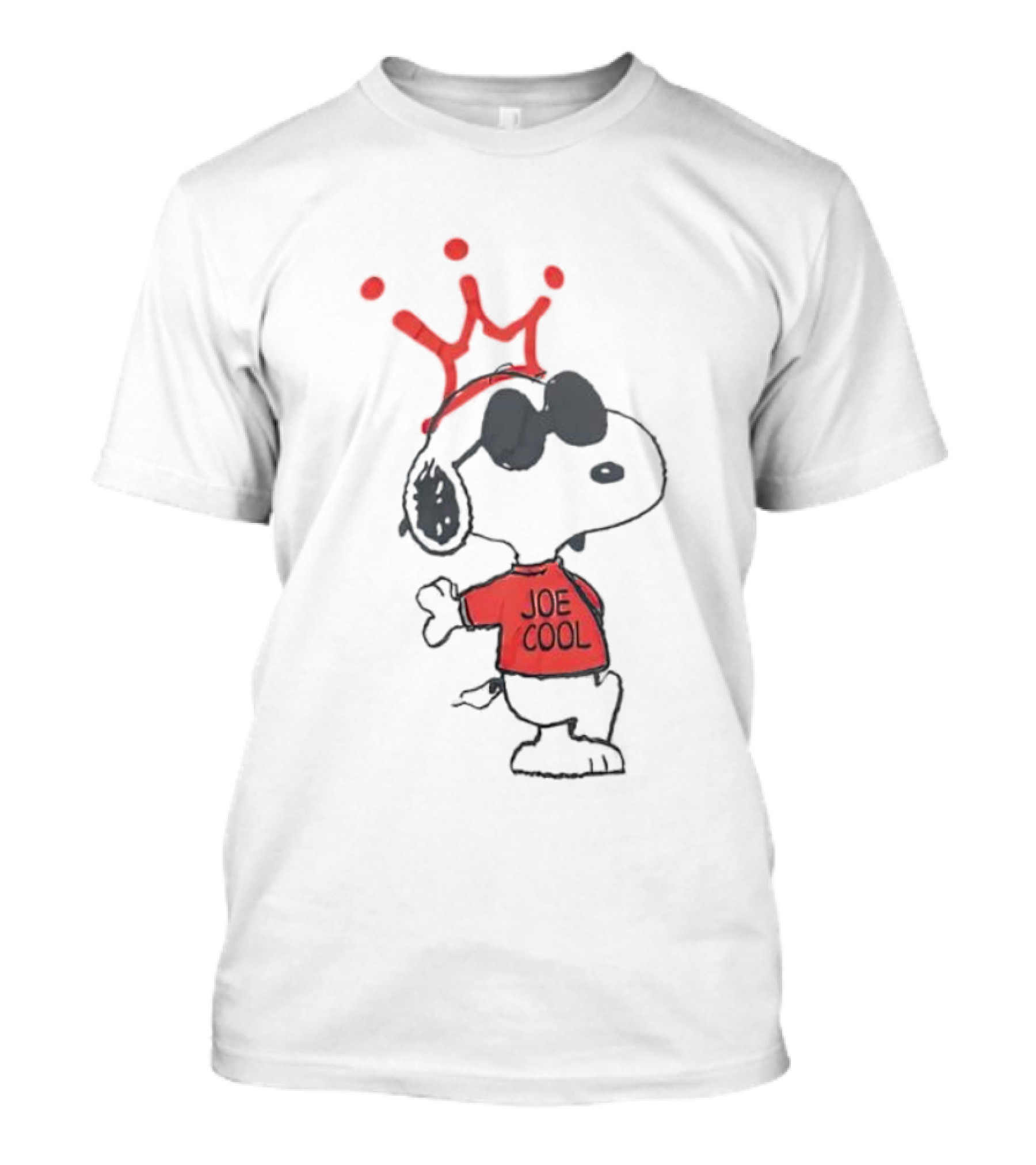 Peanuts Snoopy Joe Cool With Crown Iconic T-Shirt