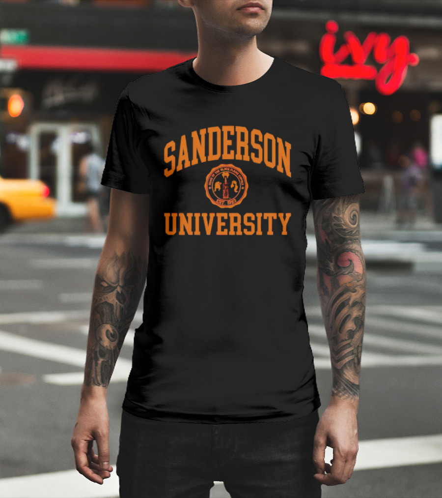 Sanderson University School Of The Black Flame Candle Est. 1693 T-Shirt