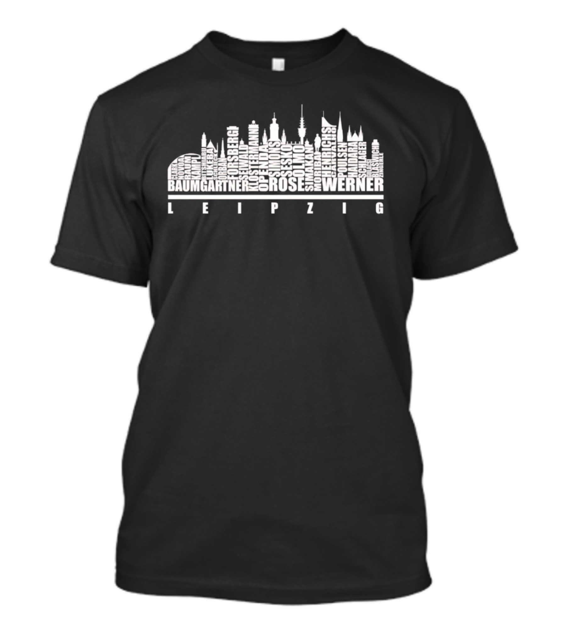 Leipzig Icons Baumgartner Forsberg Werner Skyline T-Shirt