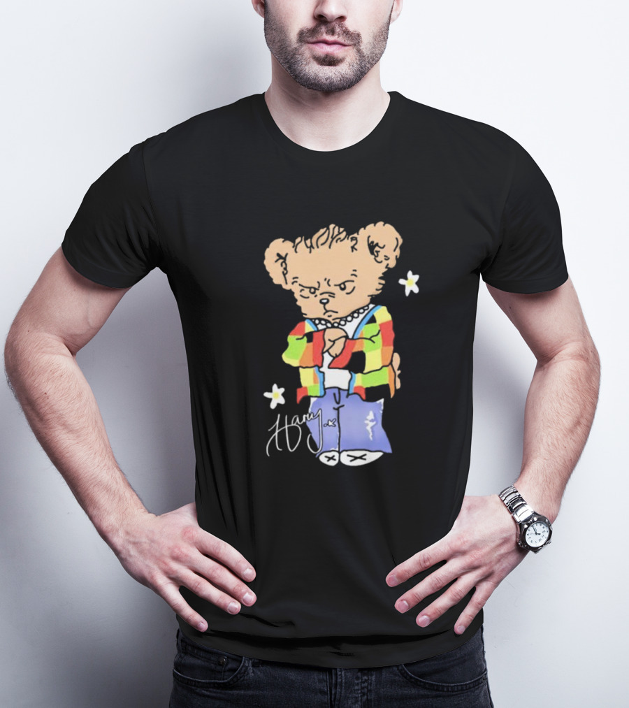 Teddy Bear Harry With Colorful Jacket And Signature T-Shirt