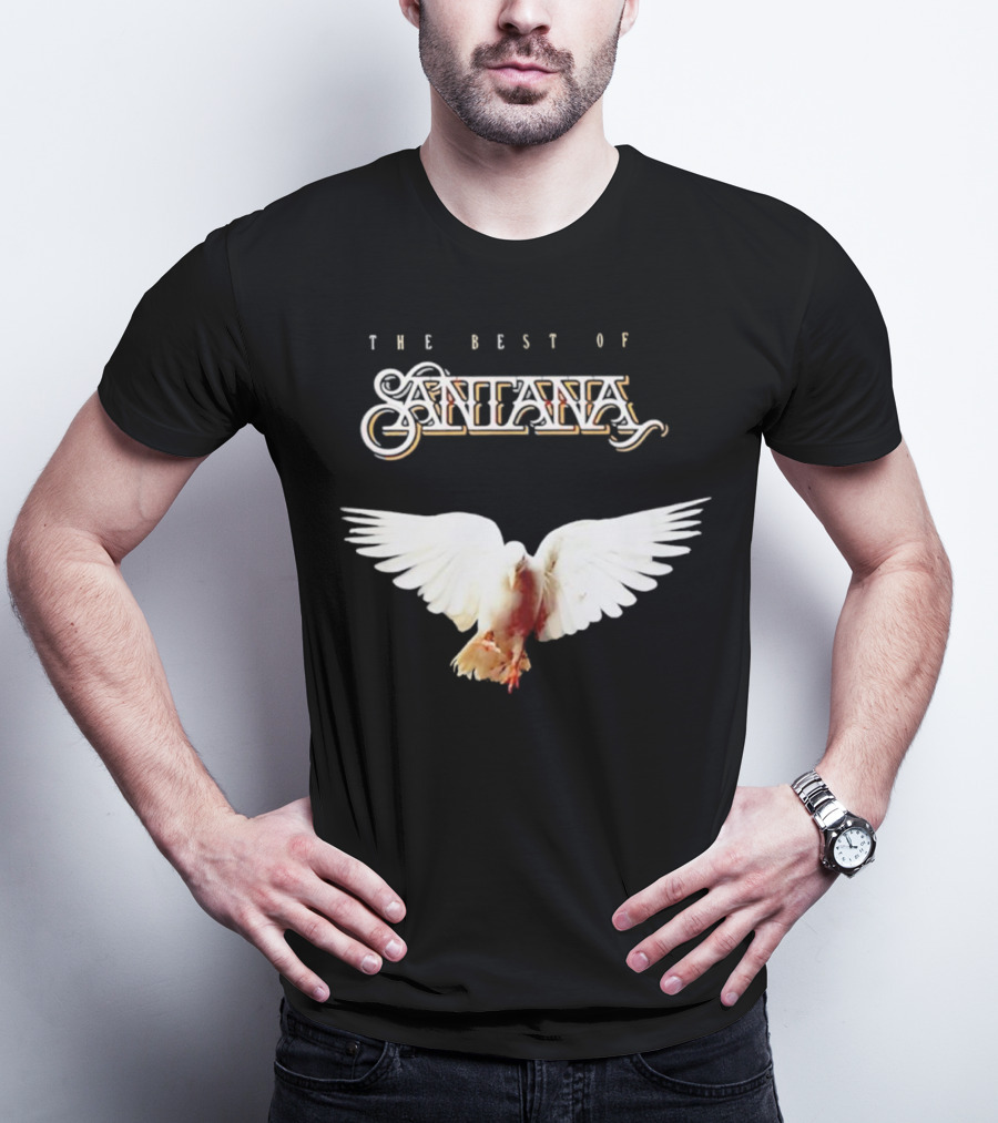 Santana Best Of Album Cover With White Dove T-Shirt