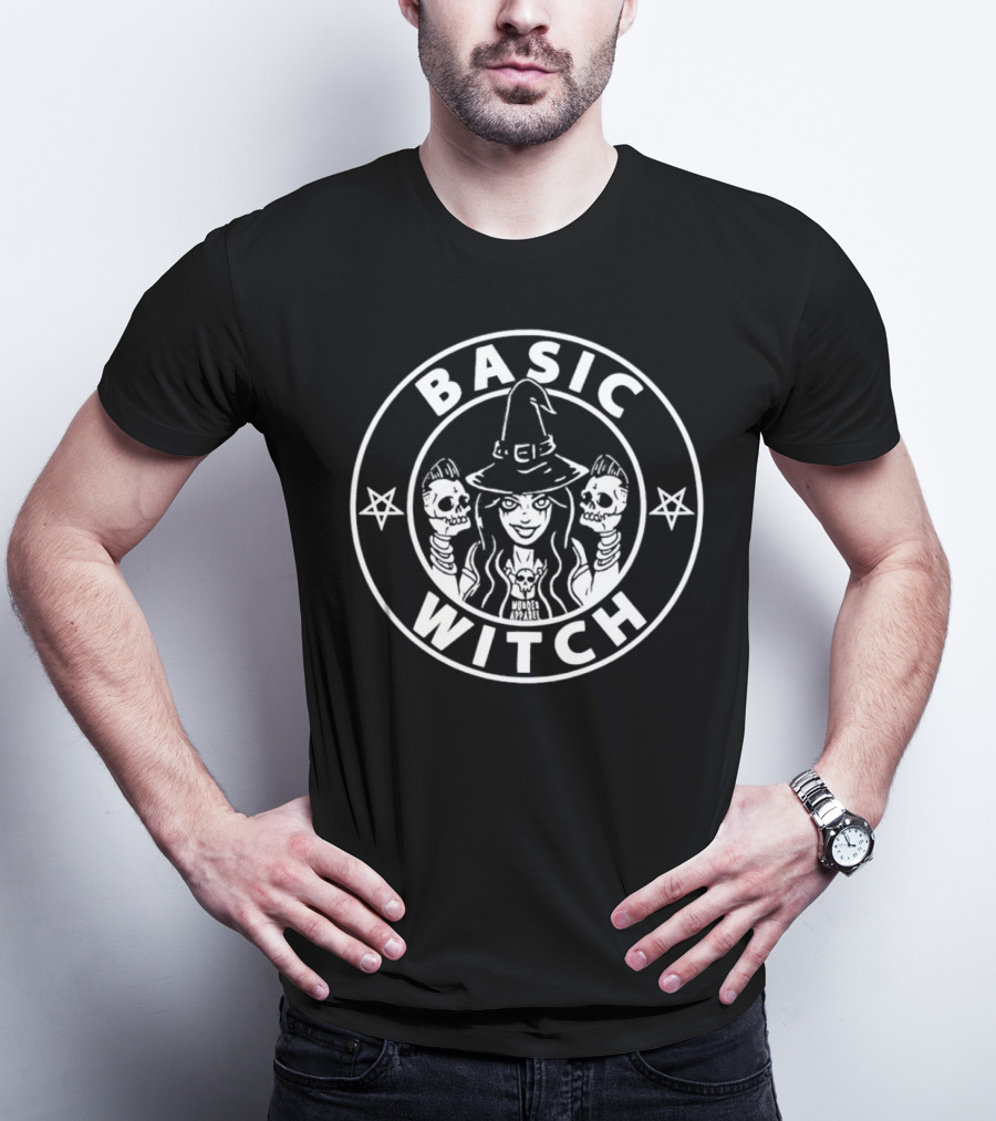 Basic Witch Halloween Skull Magic T-Shirt