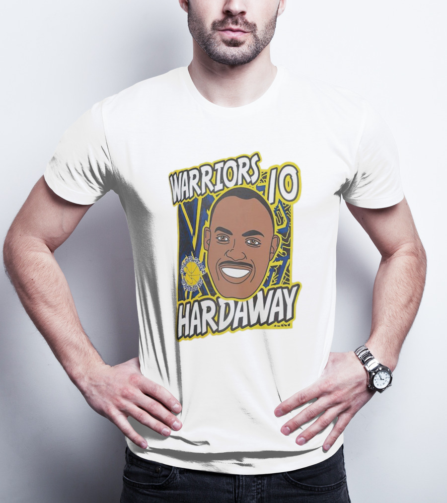 Warriors 10 Hardaway Golden State Cartoon T-Shirt