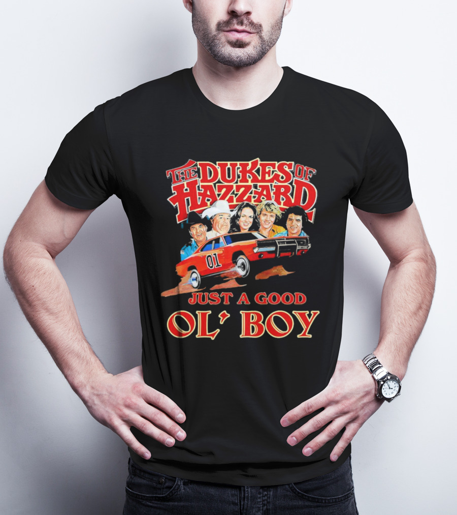 The Dukes Of Hazzard 1969 Dodge Charger Just A Good Ol' Boy Retro TV Car And Characters T-Shirt