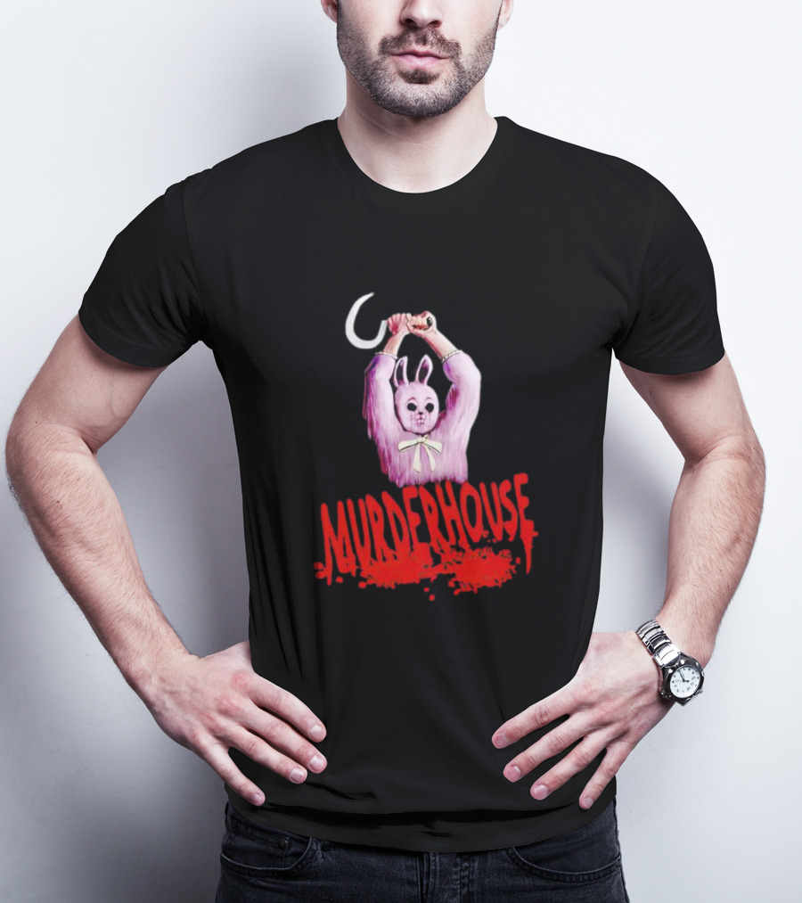 Murder House Pink Bunny With Sickle T-Shirt