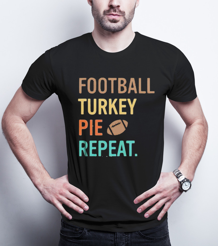 Football Turkey Pie Football Repeat T-Shirt