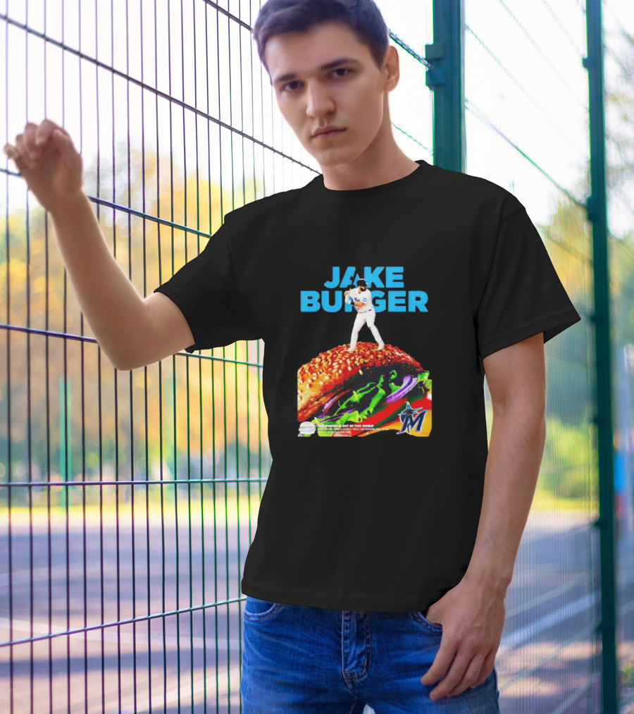 Jake Burger Miami Marlins Out Of This World T-Shirt