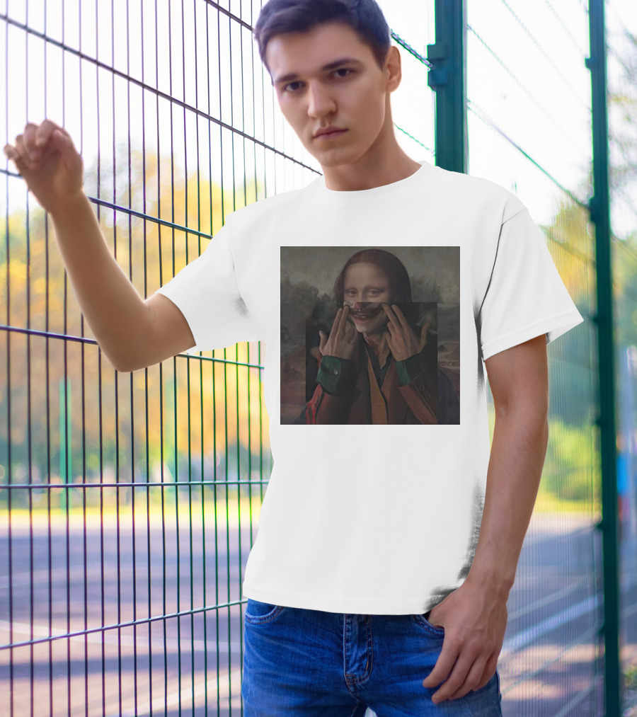 Mona Lisa Joker Crossover Fusion T-Shirt