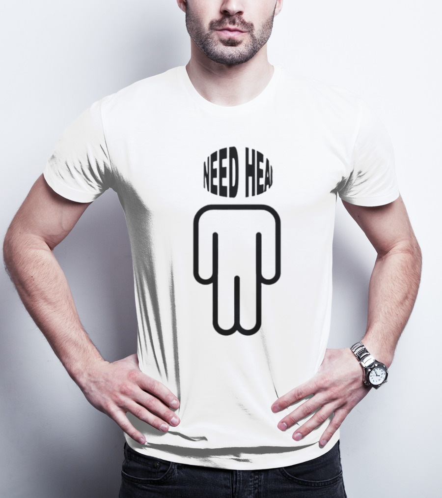 NEED HEAD Minimalist Figure T-Shirt