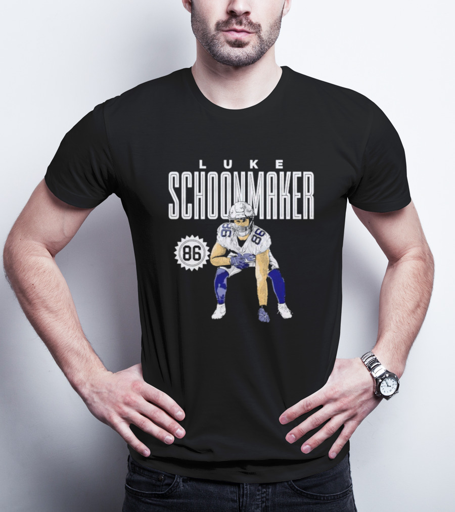 Luke Schoonmaker 86 Dallas Football Player T-Shirt