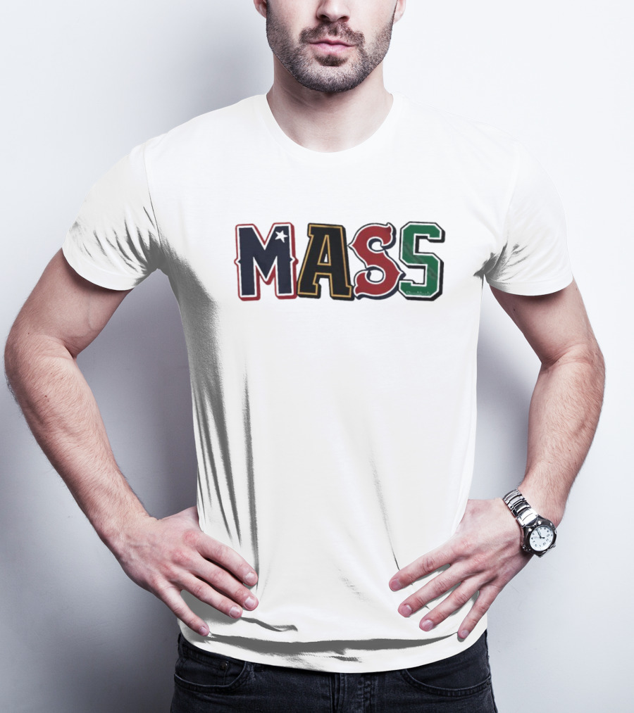 Mass Team Pride Multicolor Lettering T-Shirt