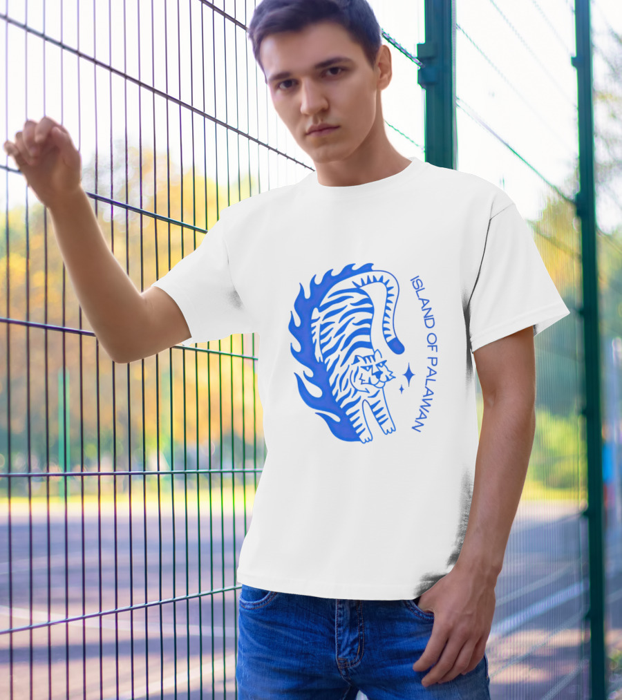 ISLAND OF PALAWAN BLUE TIGER FLAME T-Shirt