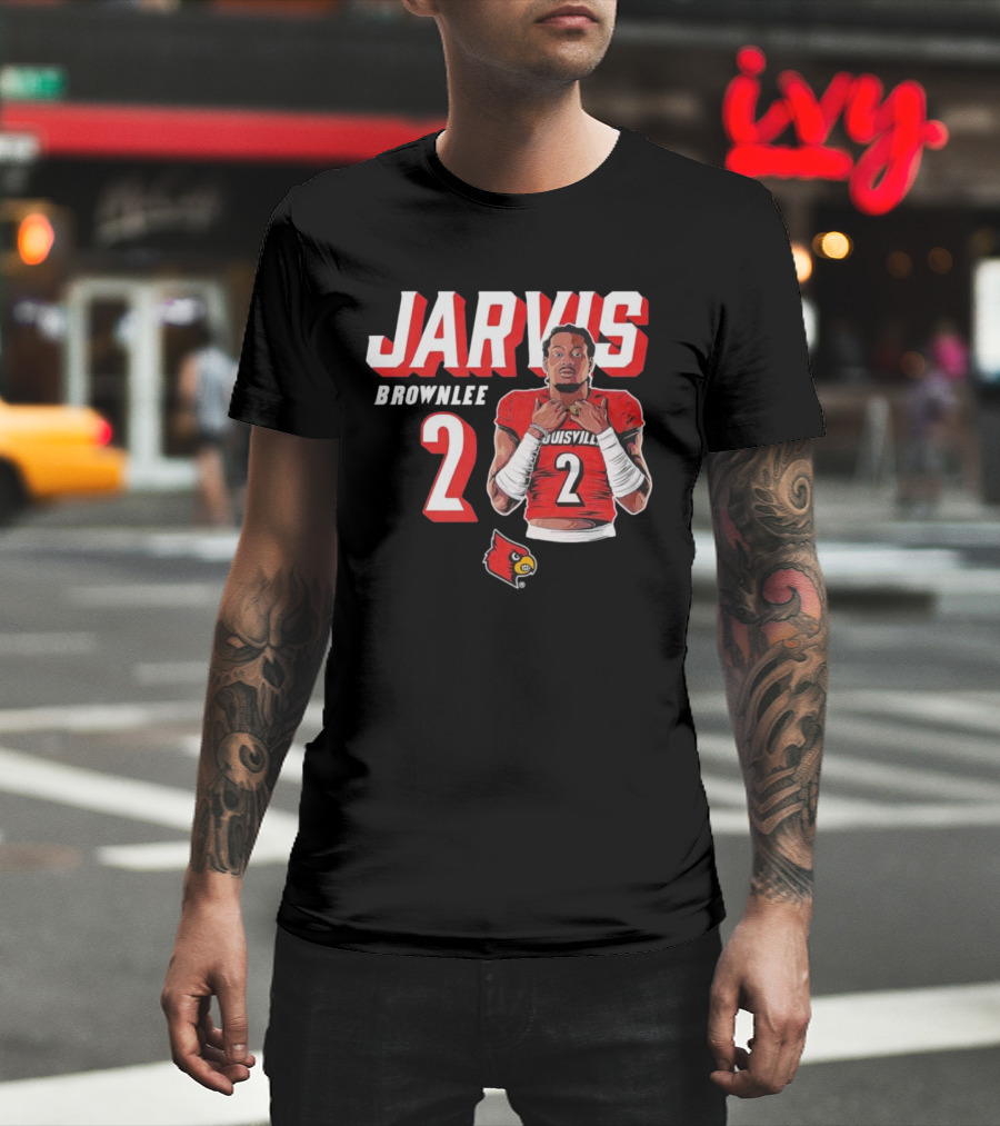 Jarvis Brownlee Louisville Cardinals Number 2 T-Shirt