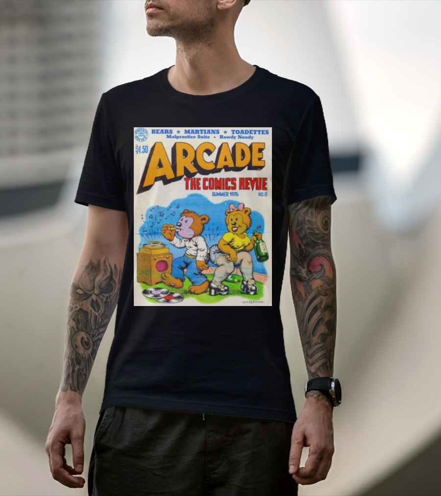 Arcade The Comics Revue Bears Martians Toadettes Summer 1976 No. 6 Malpractice Suite Rowdy Noody T-Shirt