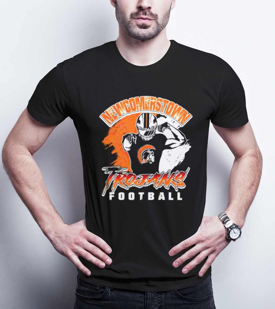 Newcomerstown Trojans Football Fierce Spirit And Helmet T-Shirt