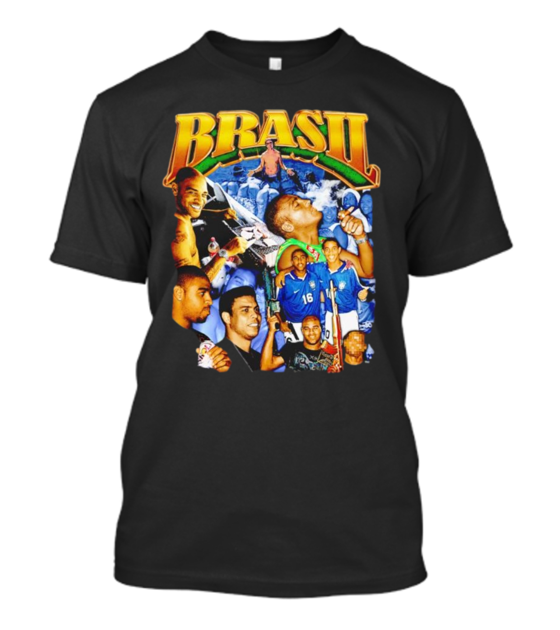 BRASIL Soccer Celebration Icons And Fans T-Shirt