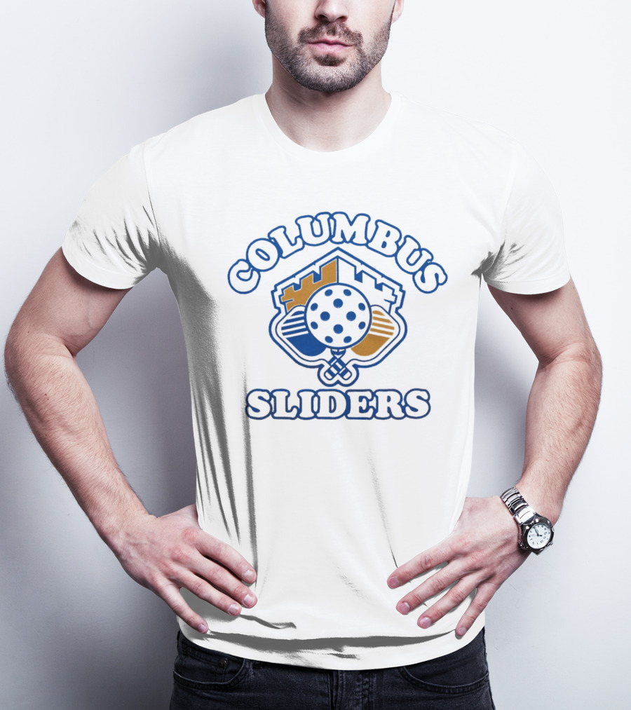 Columbus Sliders Castle Bowling Emblem T-Shirt